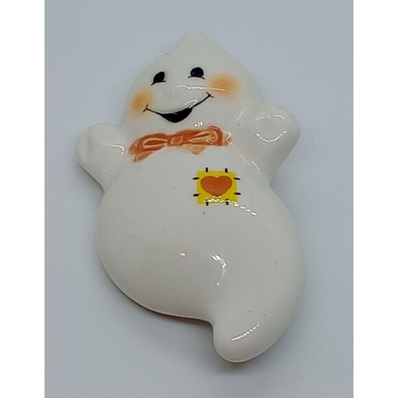 Hallmark | Jewelry | Vintage Hallmark Friendly Ghost Ceramic Brooch Pin ...
